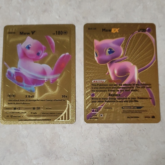 Games | Fan Art Not Authentic Playing Gold Mew V And Mew Ex Pokmon ...